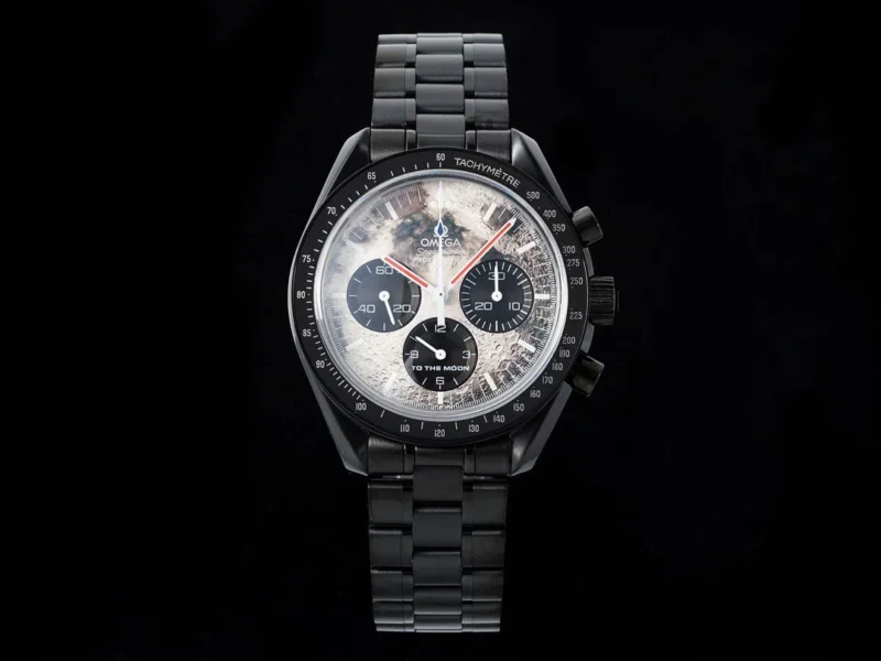 Omega Black Liquid D Speedmaster Planet Limited Edition Watch - Auric ...
